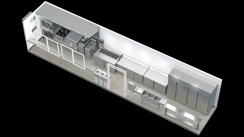 Container Restaurant with Kitchen - 20ft & 40ft Options