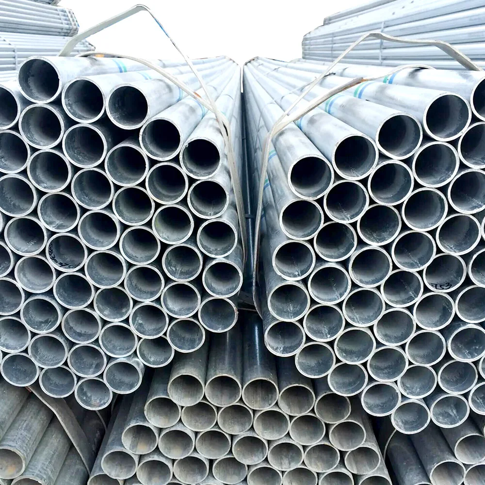 High Quality Round Metal Fencing Tube Post - Galvanized