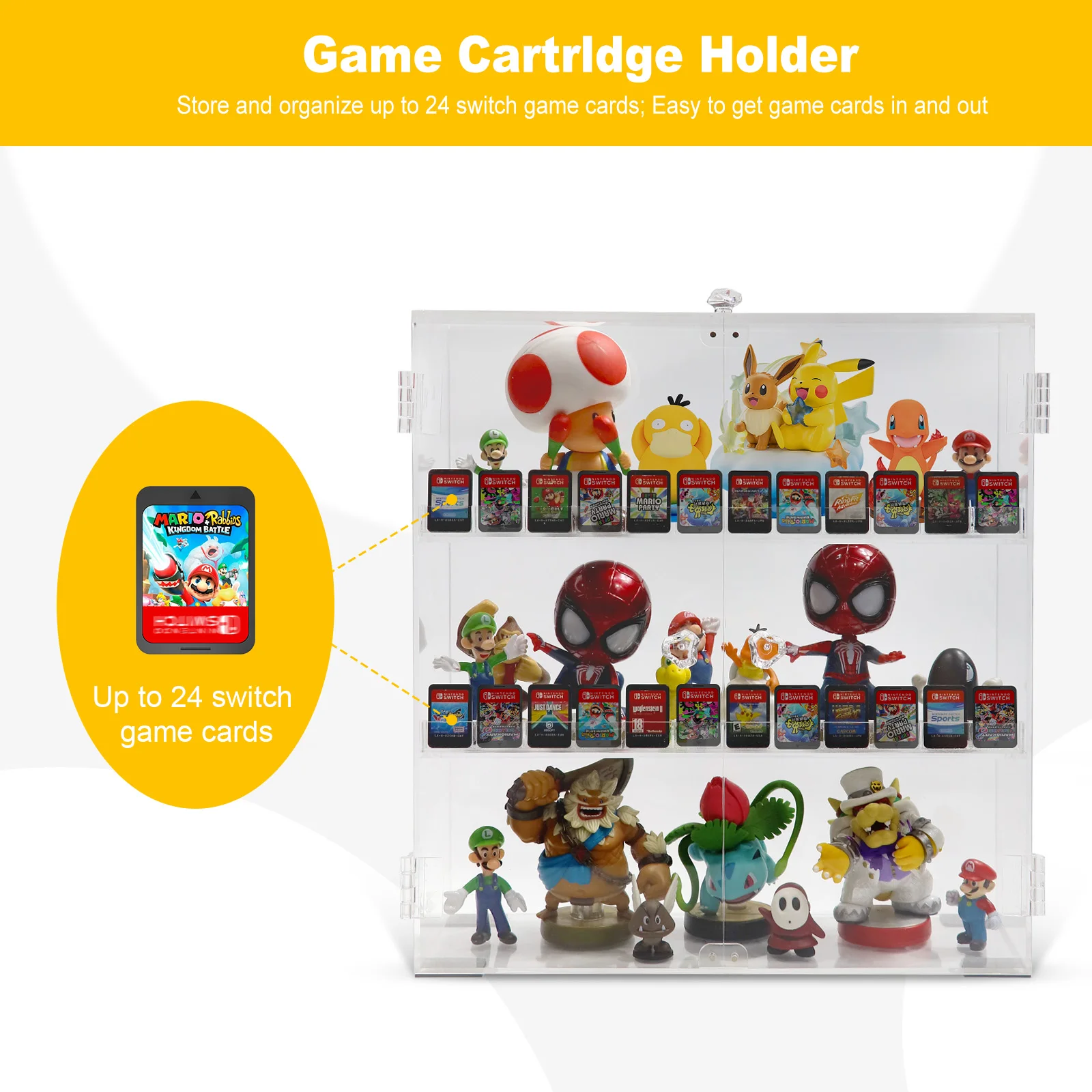 Universal Acrylic Storage Case for Amiibo and Garage Kit