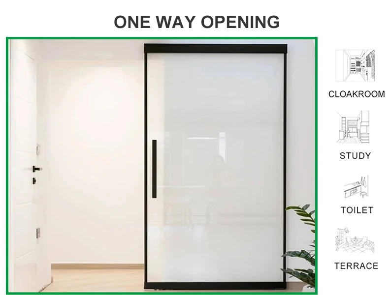 Slim Narrow Sliding Door Roller Soft Closing Narrow Frame Synchronized ...