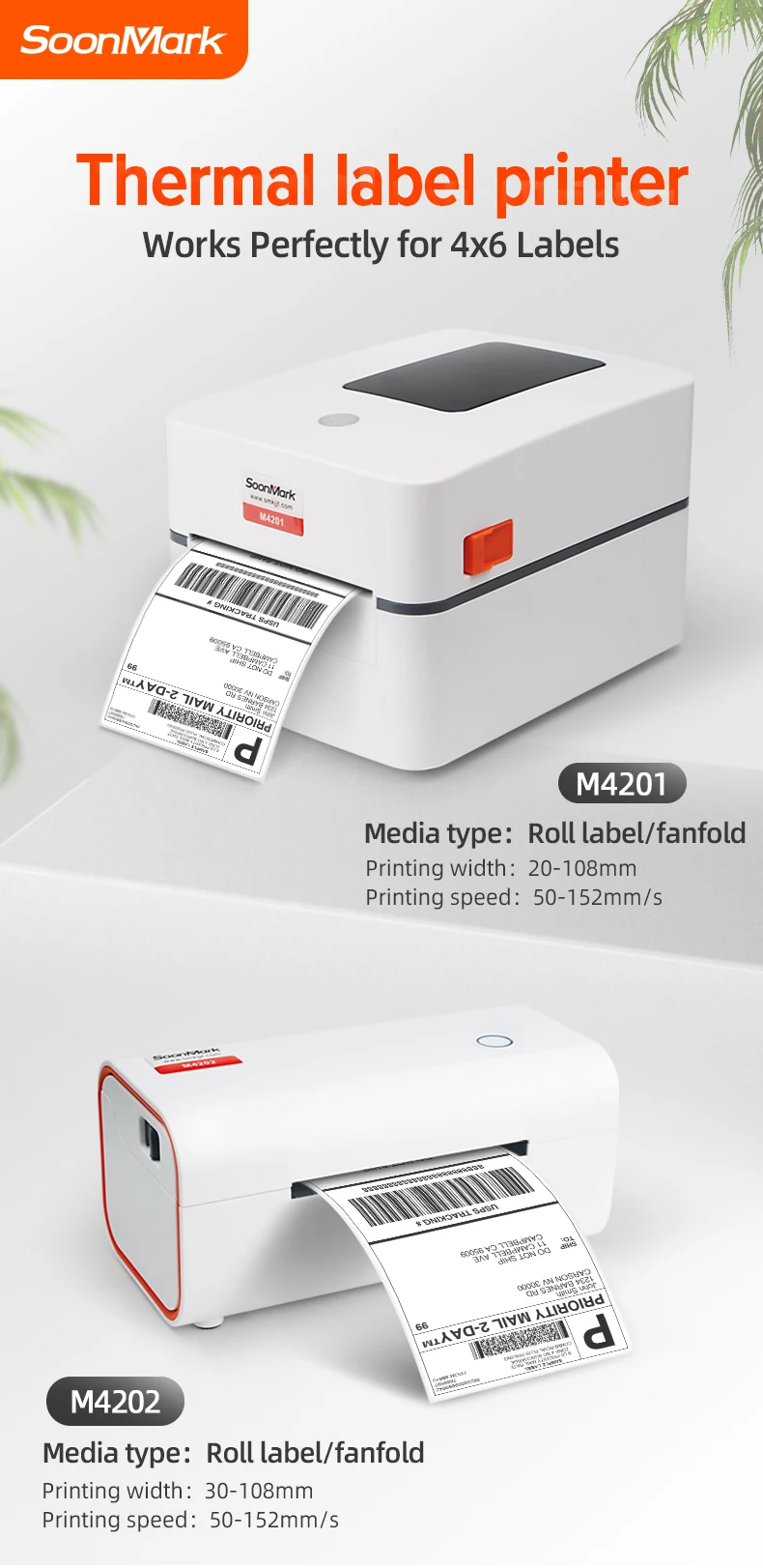 M4202 Soonmark Thermal Mailing Postage Label Printer