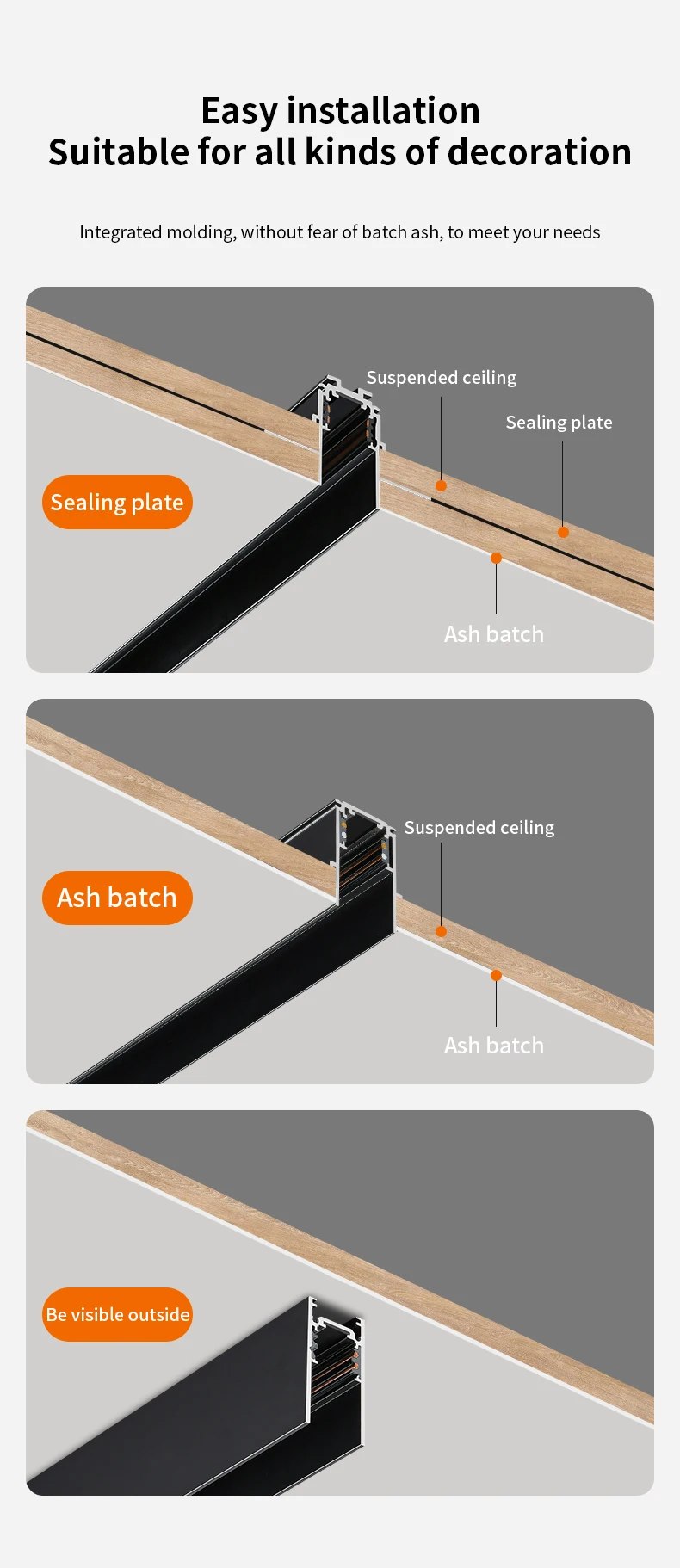 Low Voltage Rail Magnetic Led Track Light 48v Track Lights Rail ...