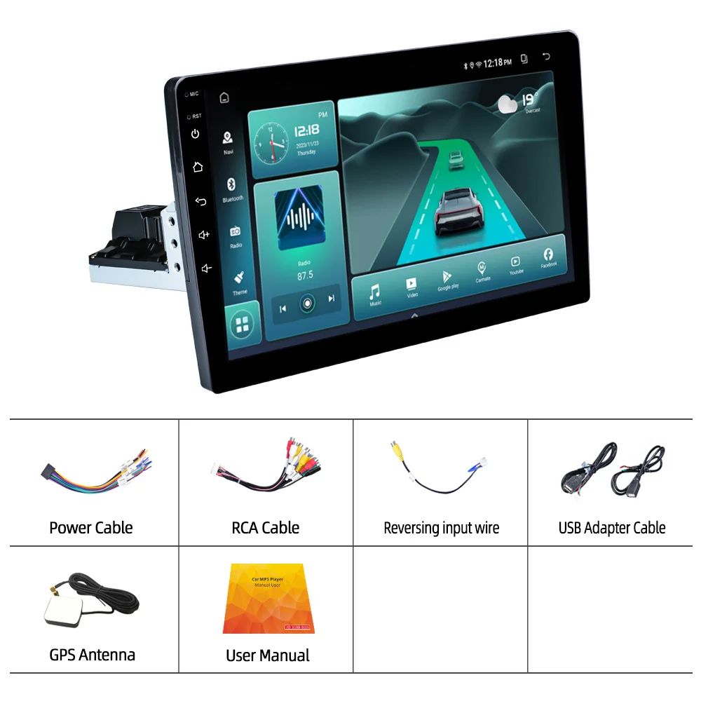 T100 1din Android Car Radio - Universal Navigation & Play