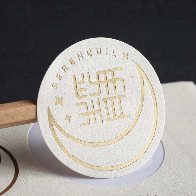 Custom Luxury Brand 3d Embossed Logo Printed Candle Packaging Labels ...