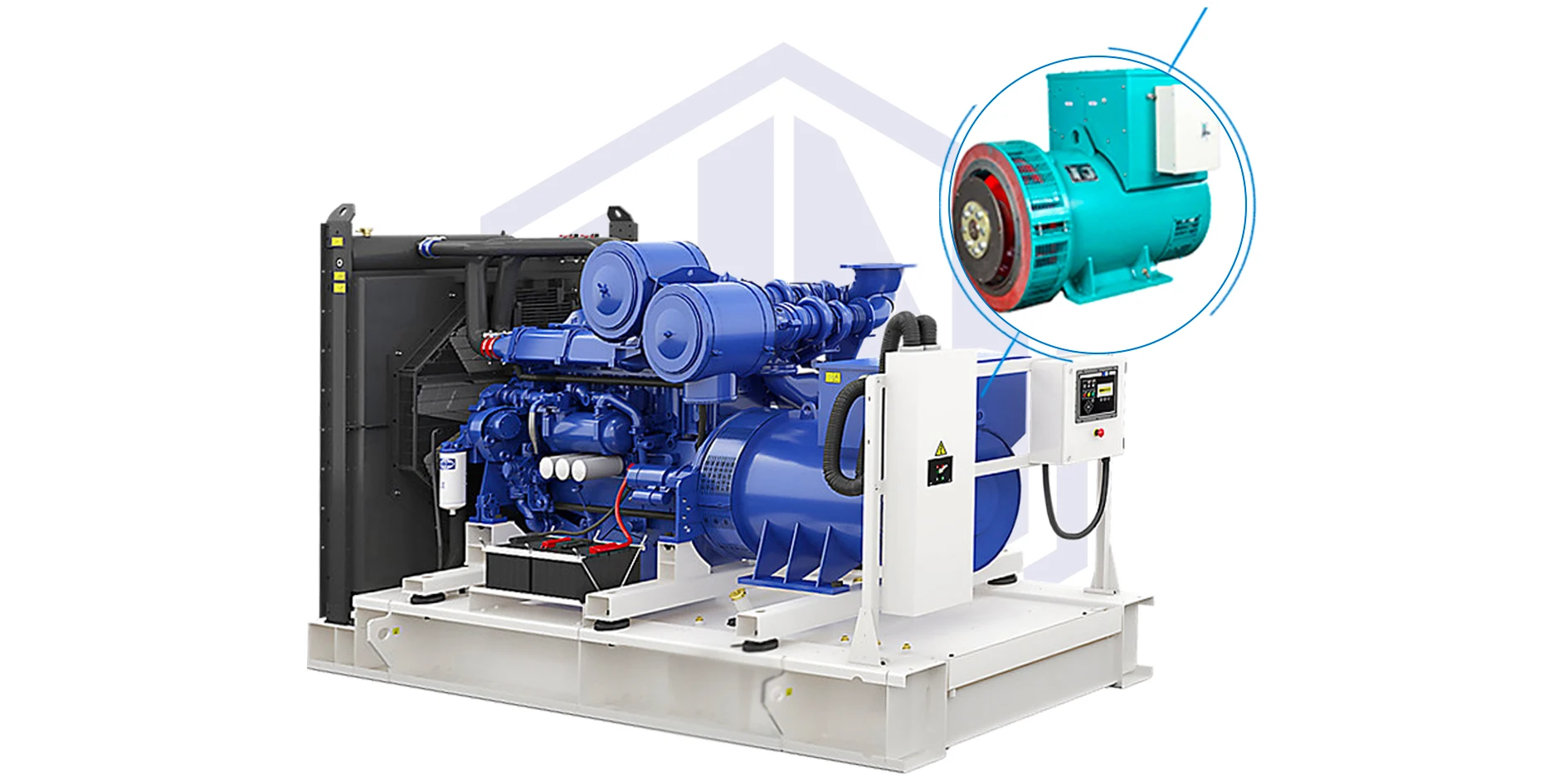 180Kva 144KW Commercial Industrial Power Plant Open Frame Diesel Power ...