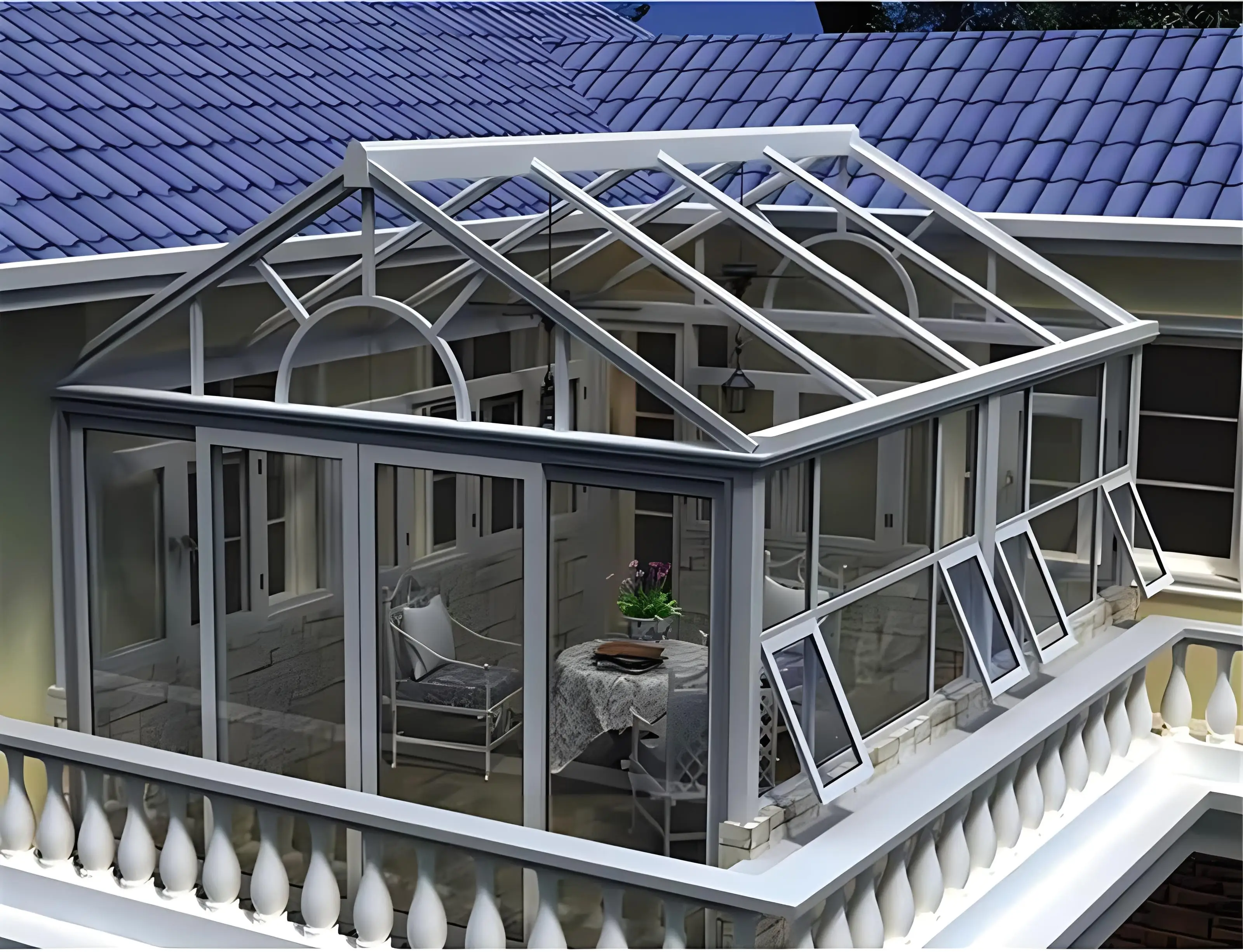 Prefabricated Winter Garden Patio Enclosure Modern Glass House Free ...