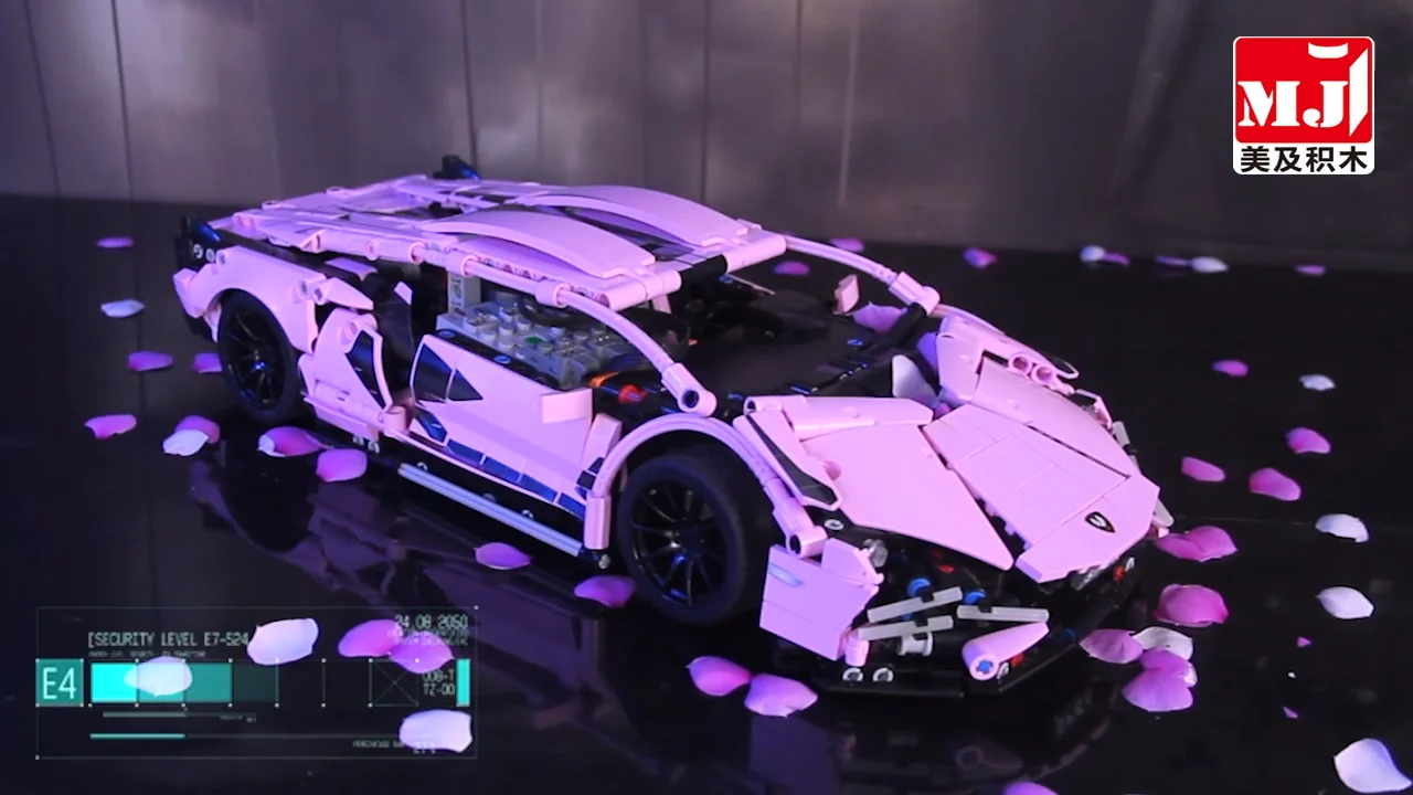 Mji Model Moc Plastic Assembling Diy F1 Toy Car Luxury Car Building ...