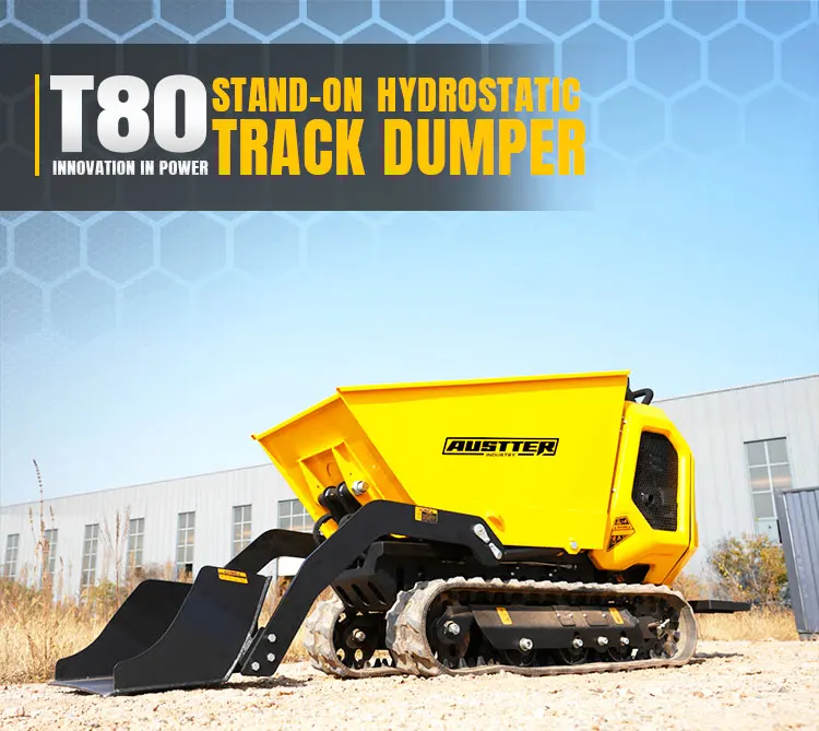 AUSTTER Hydraulic Track Dumper - 800KG Self Loading Crawler