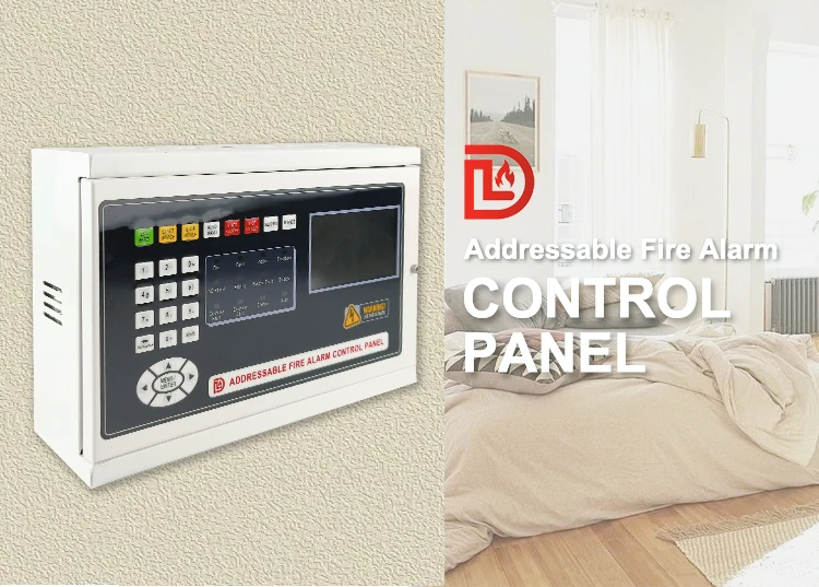 1 Loop Addressable Fire Alarm Control Panel With Lcd Display Fire Alarm ...