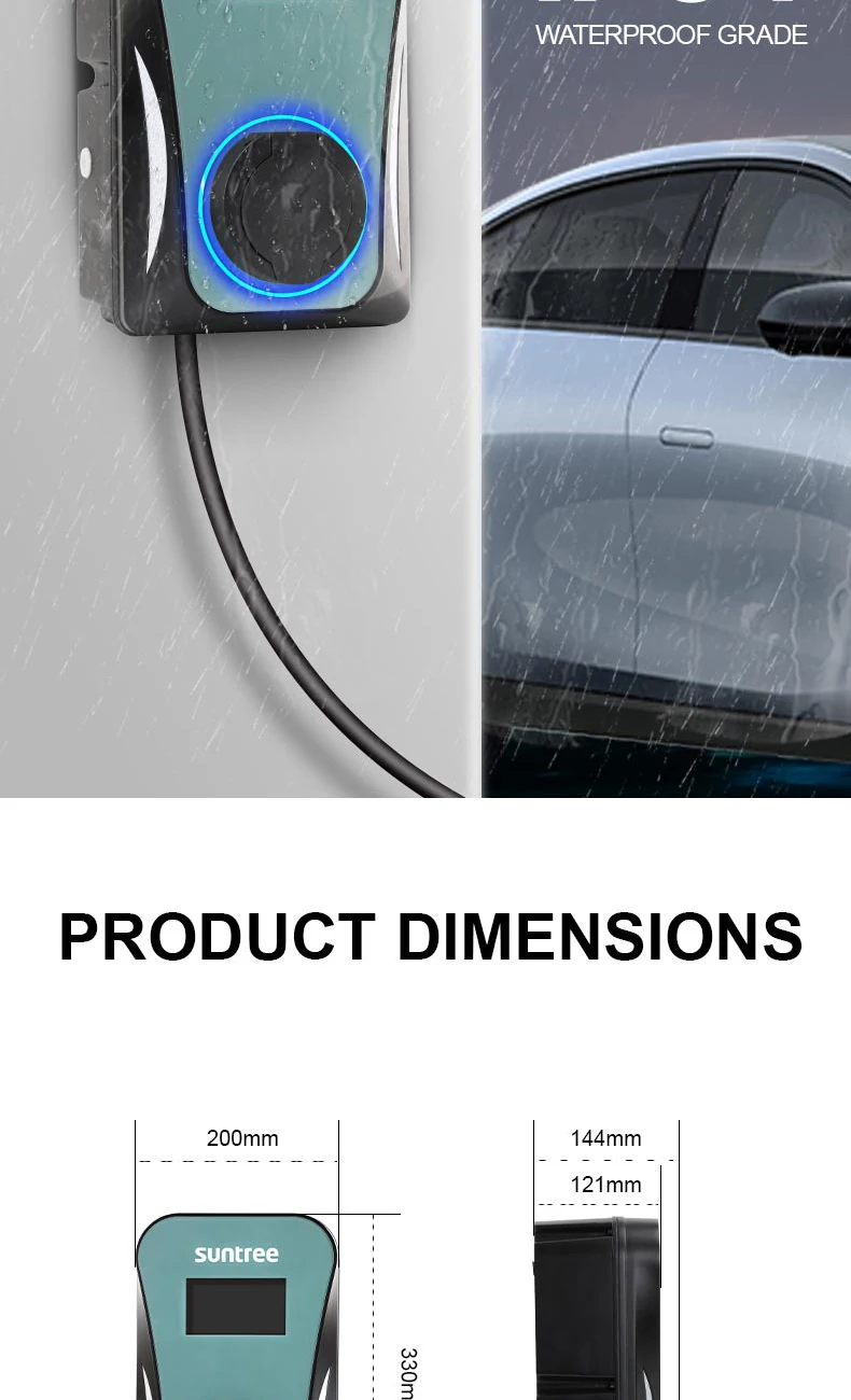High Speed EV Charger, Wall Box 7kW Type 2 Wall Charger Electric Car ...