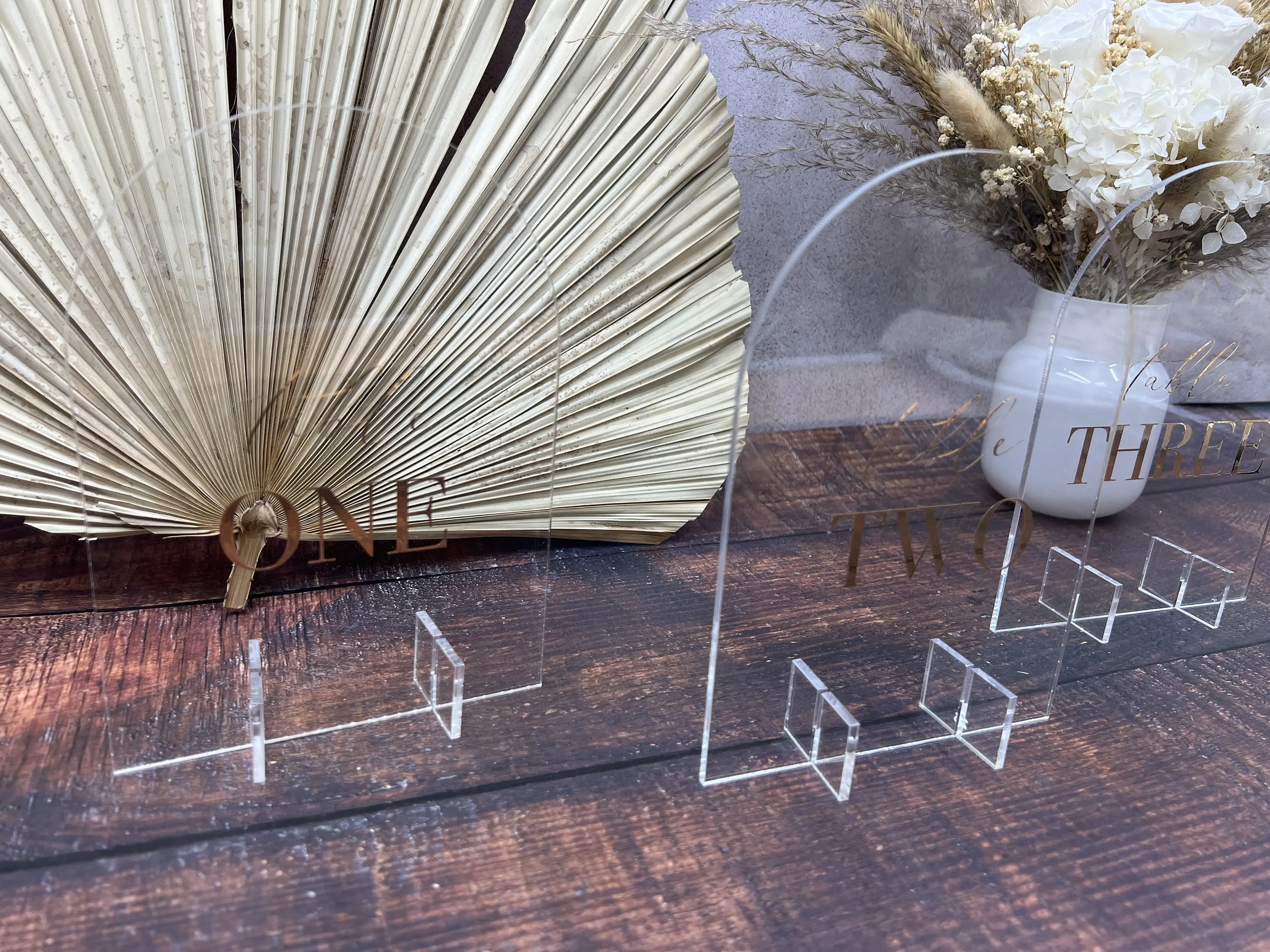 Clear Acrylic Wedding Arch Decorations - Customizable