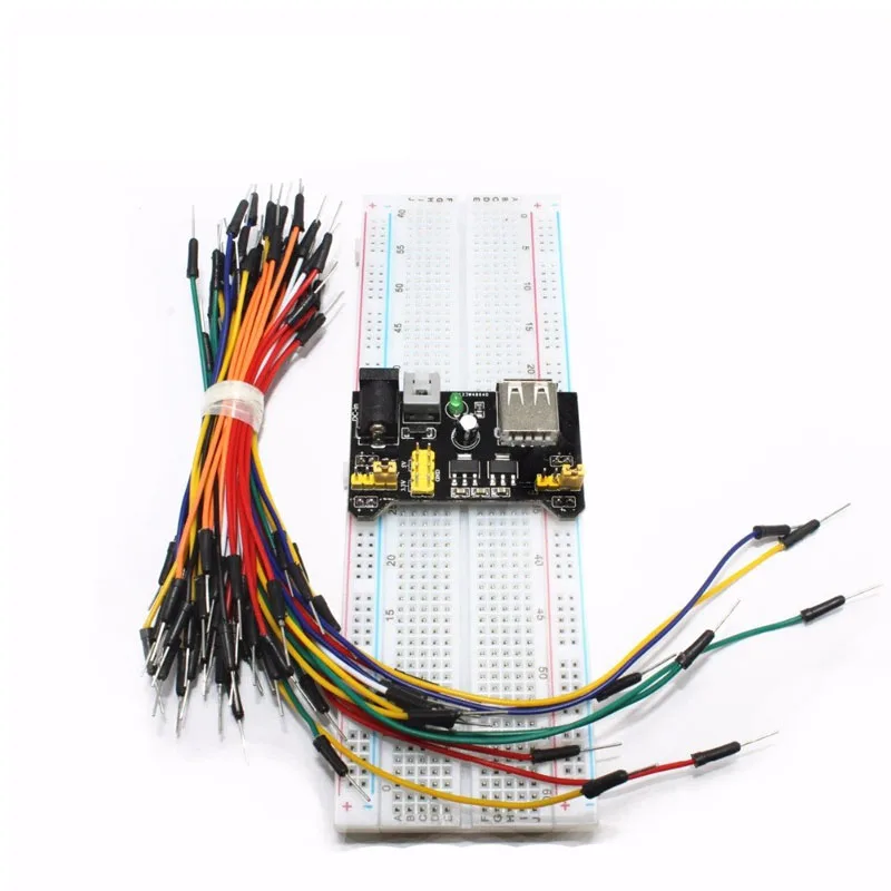 3.3V/5V MB102 Breadboard power module+MB-102 830 points Prototype Bread ...
