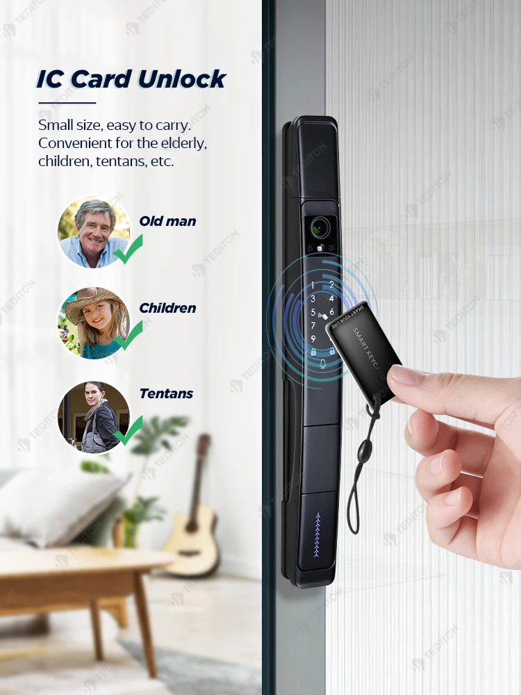 Waterproof 3d Face Recognition Automatic Tuya App Fingerprint Digital ...