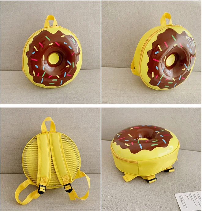 Cute 3D Donut Backpacks - Perfect for Kids' School Bags