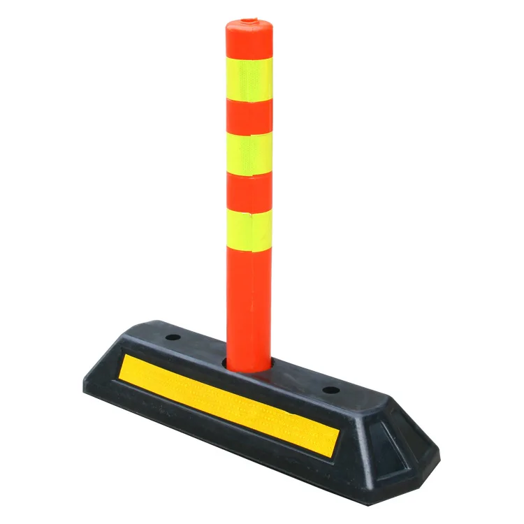 Reflective Road Safety Wheel Positioner Blocker Rubber Positioner ...