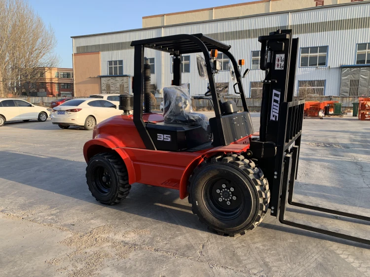 All Terrain Off Road Forklift Carretilla Elevadora Todoterreno Small ...