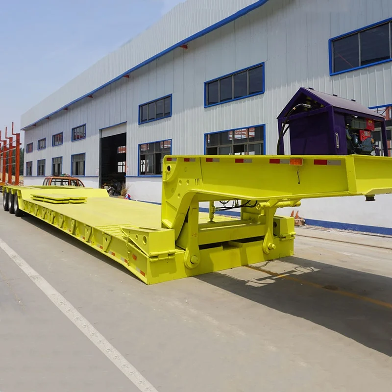 Factory Low Price Transport Containers Flatbed Semi-trailer 3 Axle ...