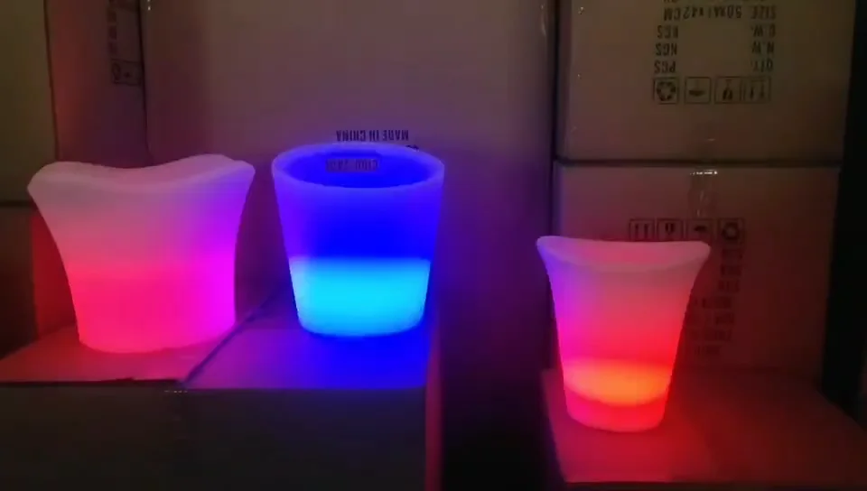 Portable Durable Decorative Battery Powered Lighted Flower Pot Garden ...