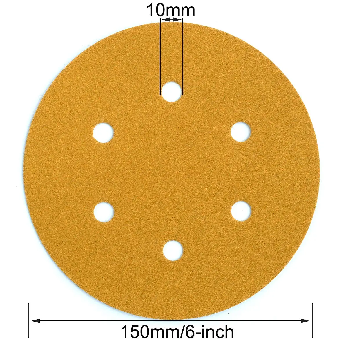 6 Inch Gold Sanding Disc - Versatile Abrasive Solutions