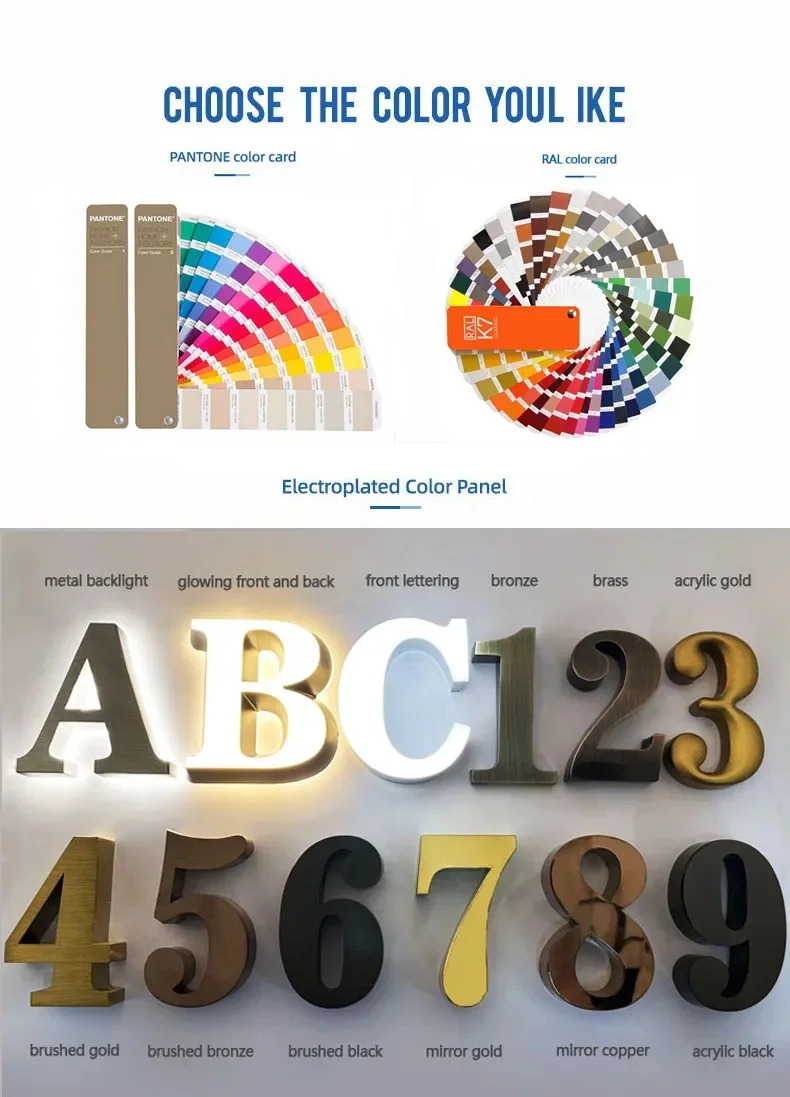 3d Channel Company Wall Mounted Signage Sign Most Popular Led Metal ...