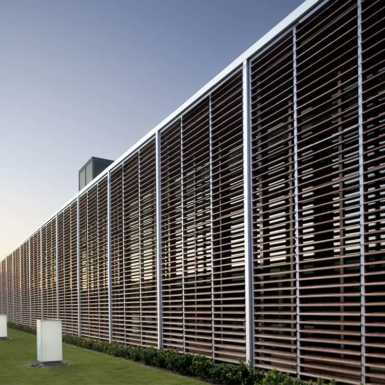 Aerofoil Louver Aluminium Louvers Facade Acoustic Sound Proof ...