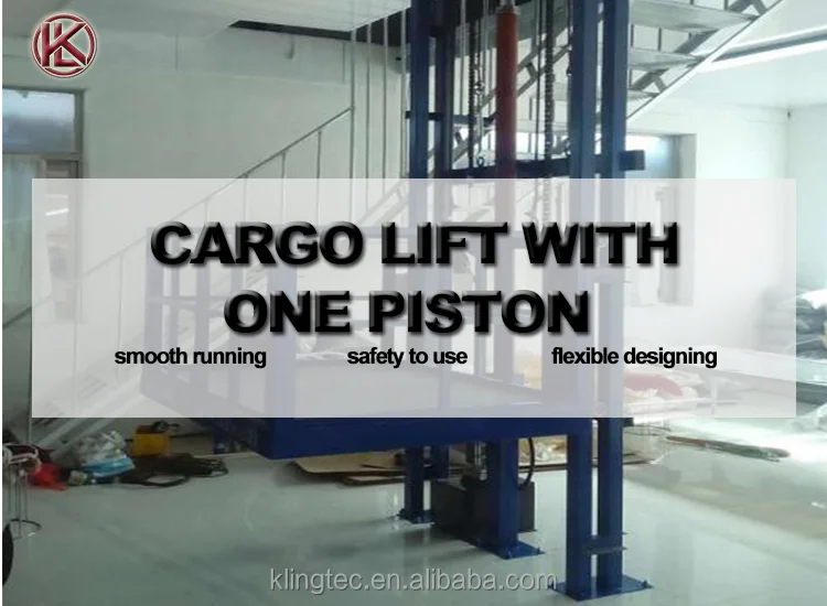 Simple Single Track Elevator Platform Hydraulic Cargo Elevator Factory ...