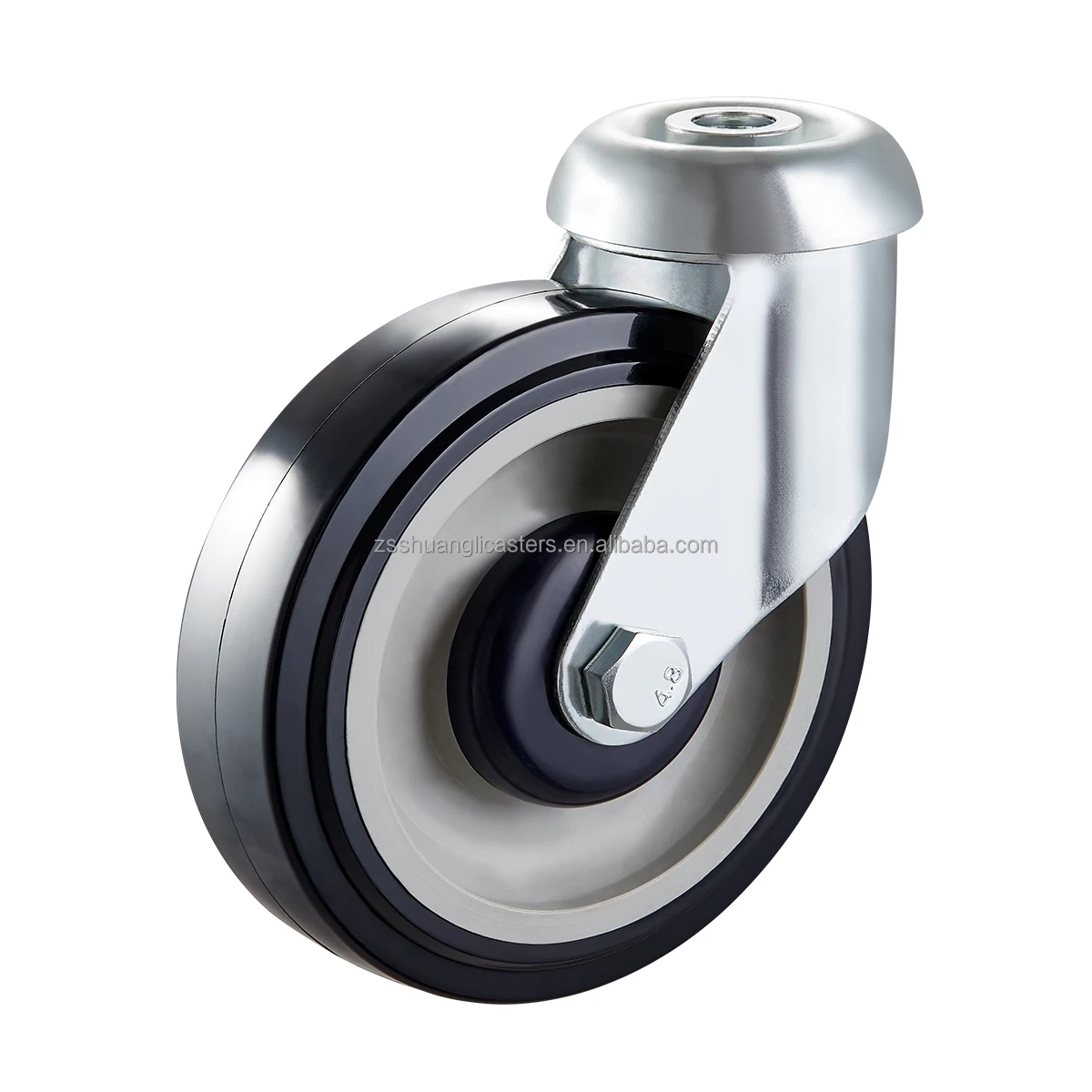 5 Inch Shopping Cart Wheel Caster Swivel Universal Polyurethane Cart ...