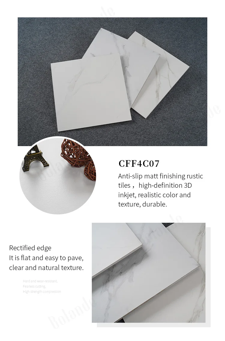 Carreaux Supplier 40x40 White Marble Anti-Slip Ceramic Tiles for ...