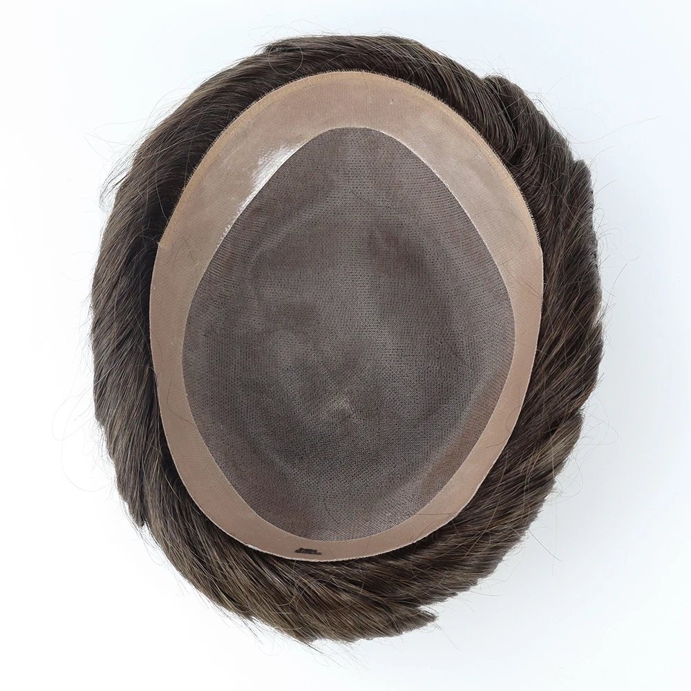 Fine Dura Mono Toupee - Natural Indian Human Hair System