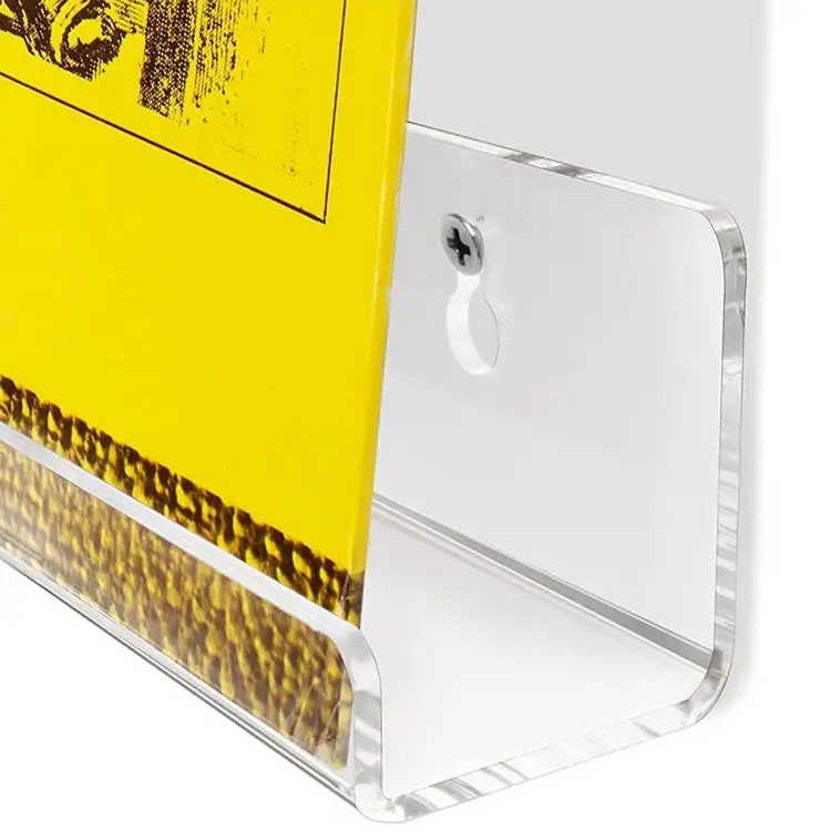 Acrylic Record Rack Cd Display Clear Shelf Wall Mount Album Display ...