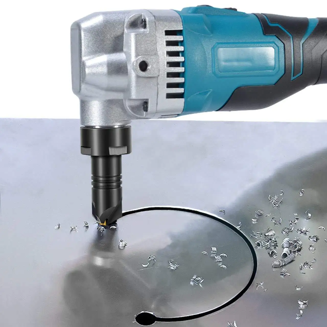 Cordless Lithium Metal Sheet Nibbler Cutter Rechargeable 21v 16 Gauge ...