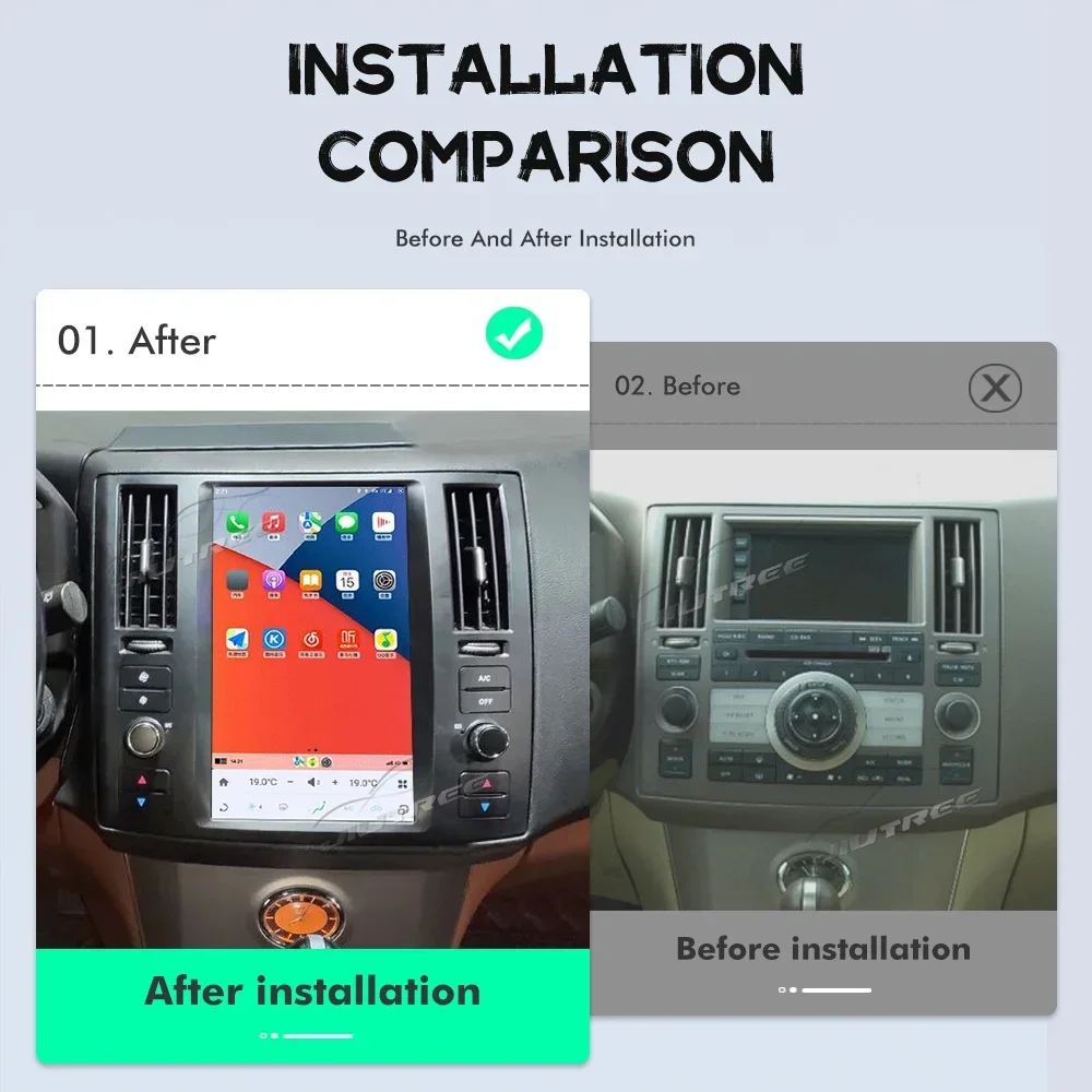 Car Radio Frame Android 11 For Infiniti Fx35 Fx45 2004 2005 2006 2007 ...