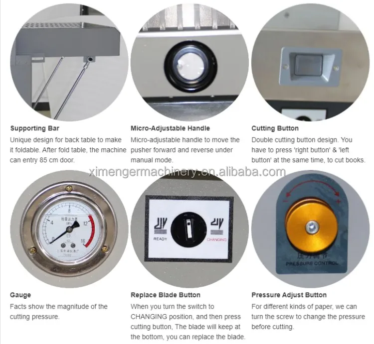 XIMENGER Industrial Guillotine Paper Cutting Machine A1 Size 7210PX