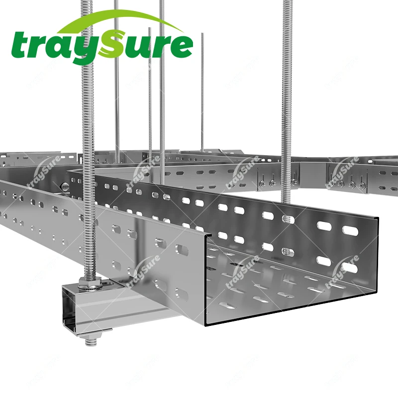 Ventilated Perforated Trough Cable Tray Zinc Aluminum Magnesium Cable ...