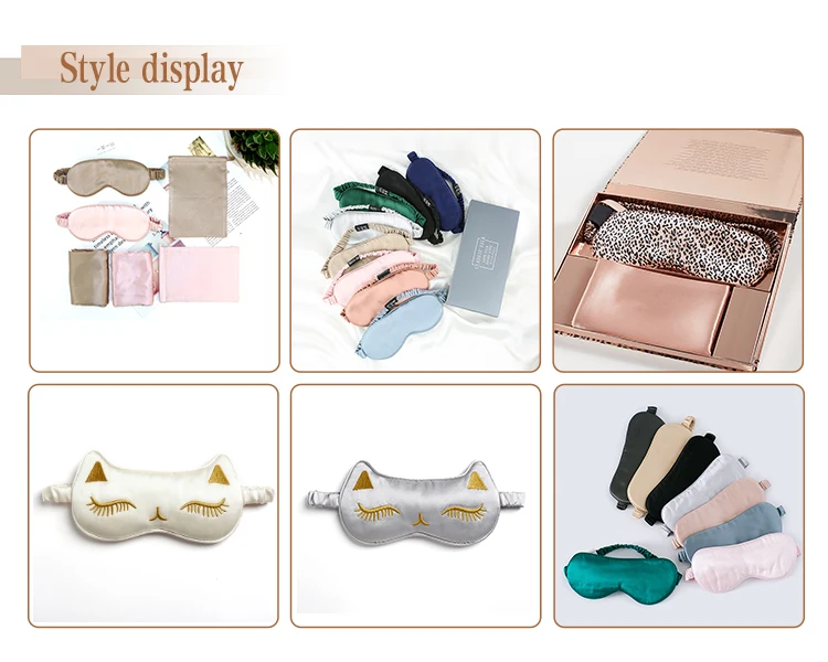 Wholesale Customizing Logo Private Label Eyemask Sleep Satin Silk Eye ...