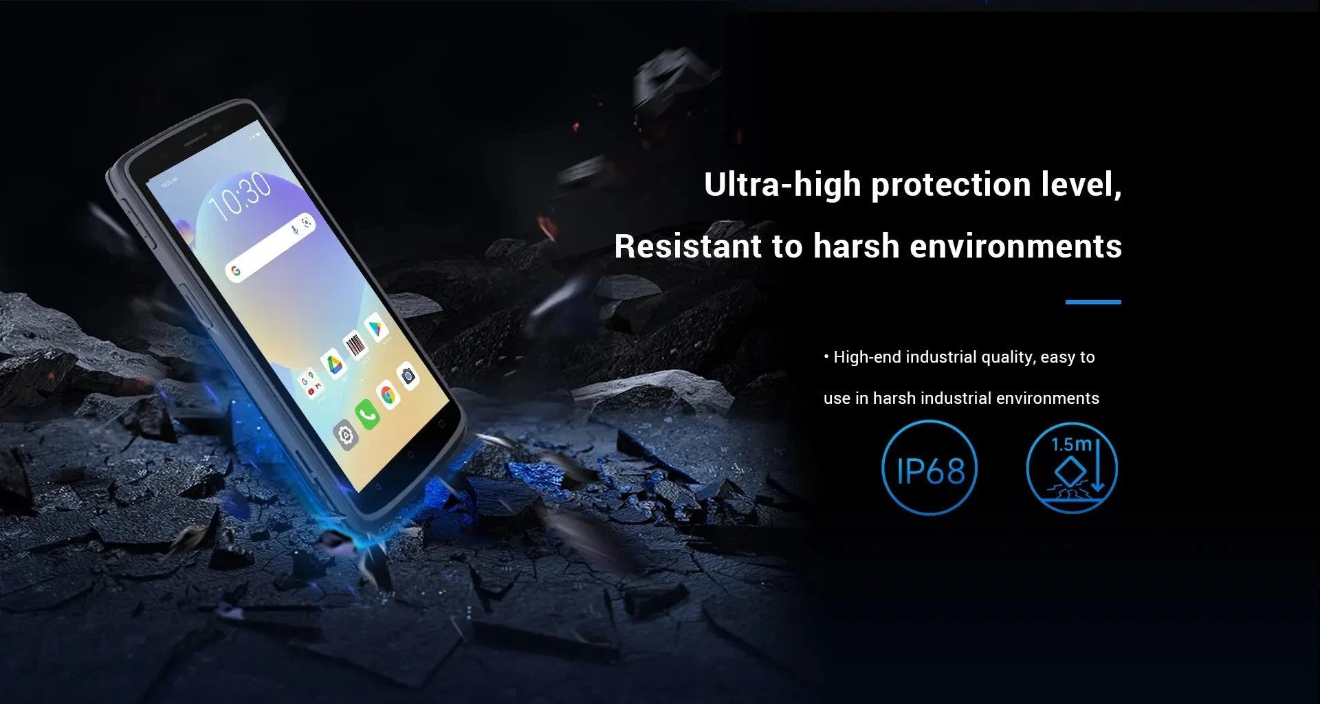 SEUIC CRUISE2 Pda Qual Comm 8-core 2.0GHz 2D QR Handheld Pda Barcode Scanner IP68 Android 11 ...