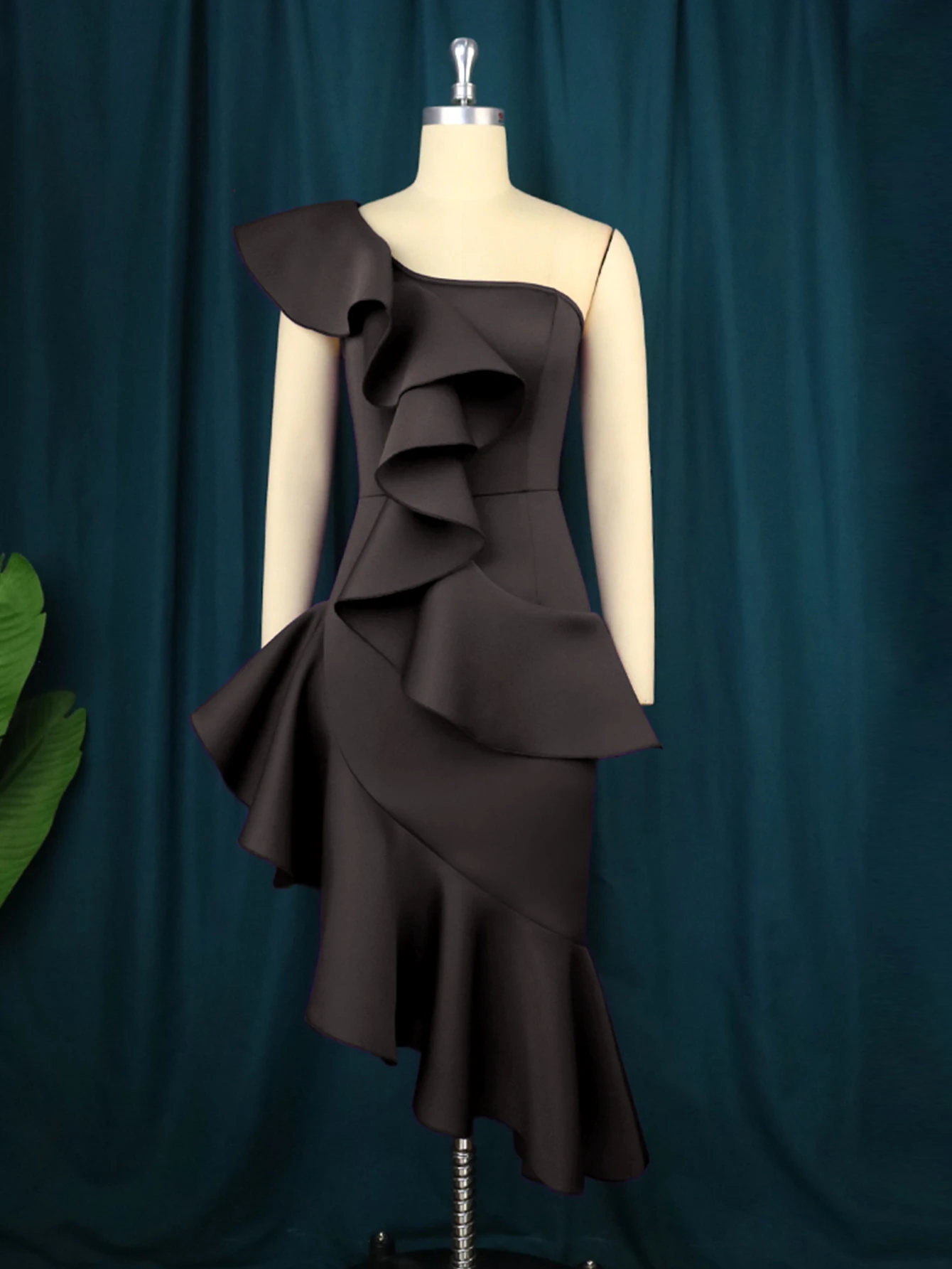 Ruffle Irregular Women Summer Products Wedding Gowns Evening Dresses ...