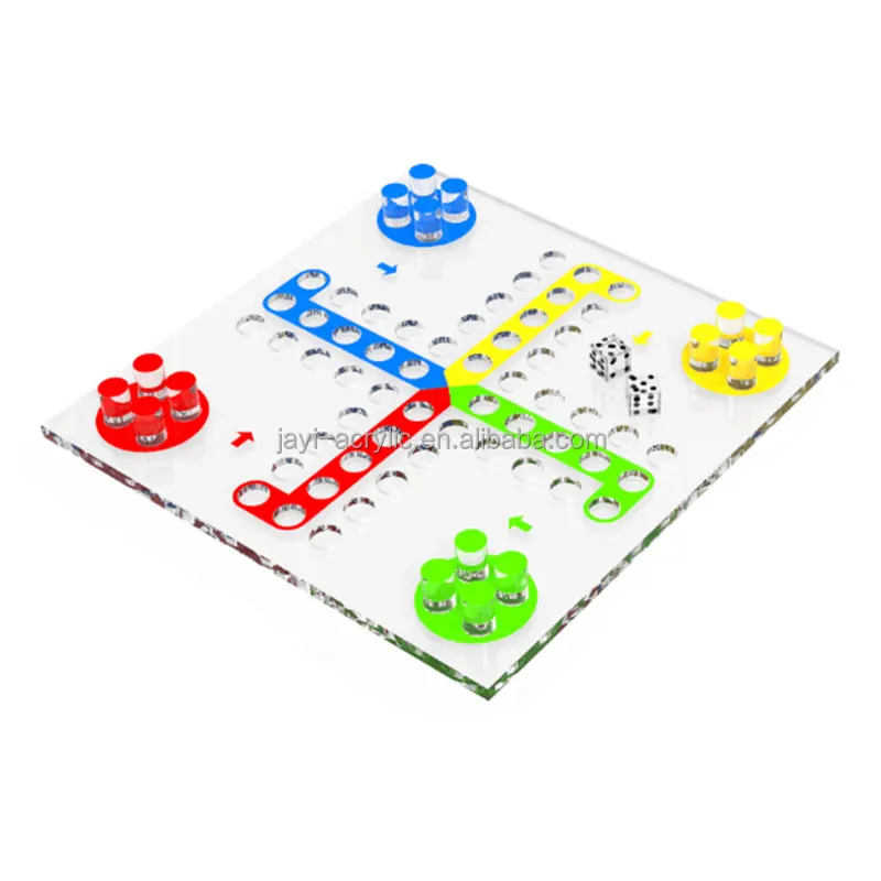 JAYI Custom Acrylic Chinese Checkers Jumping Chess Board Game Lucite ...