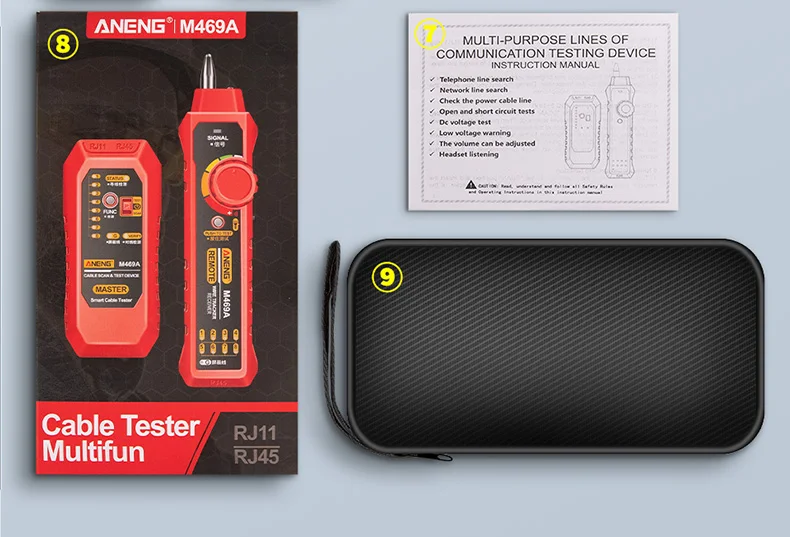 RJ11 RJ45 Power Multi Cable Tester - Reliable Network Solutions