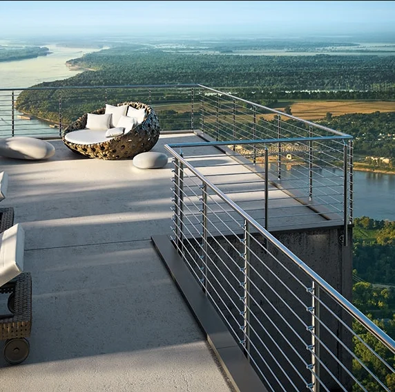 Modern Balcony Railing Stainless Steel Handrail Fittings - Buy Railing ...