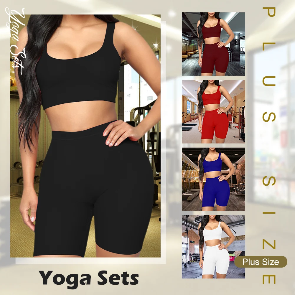 Hexin Dropshipping Service Activewear 3 Piece Sport Tops And High Waist ...
