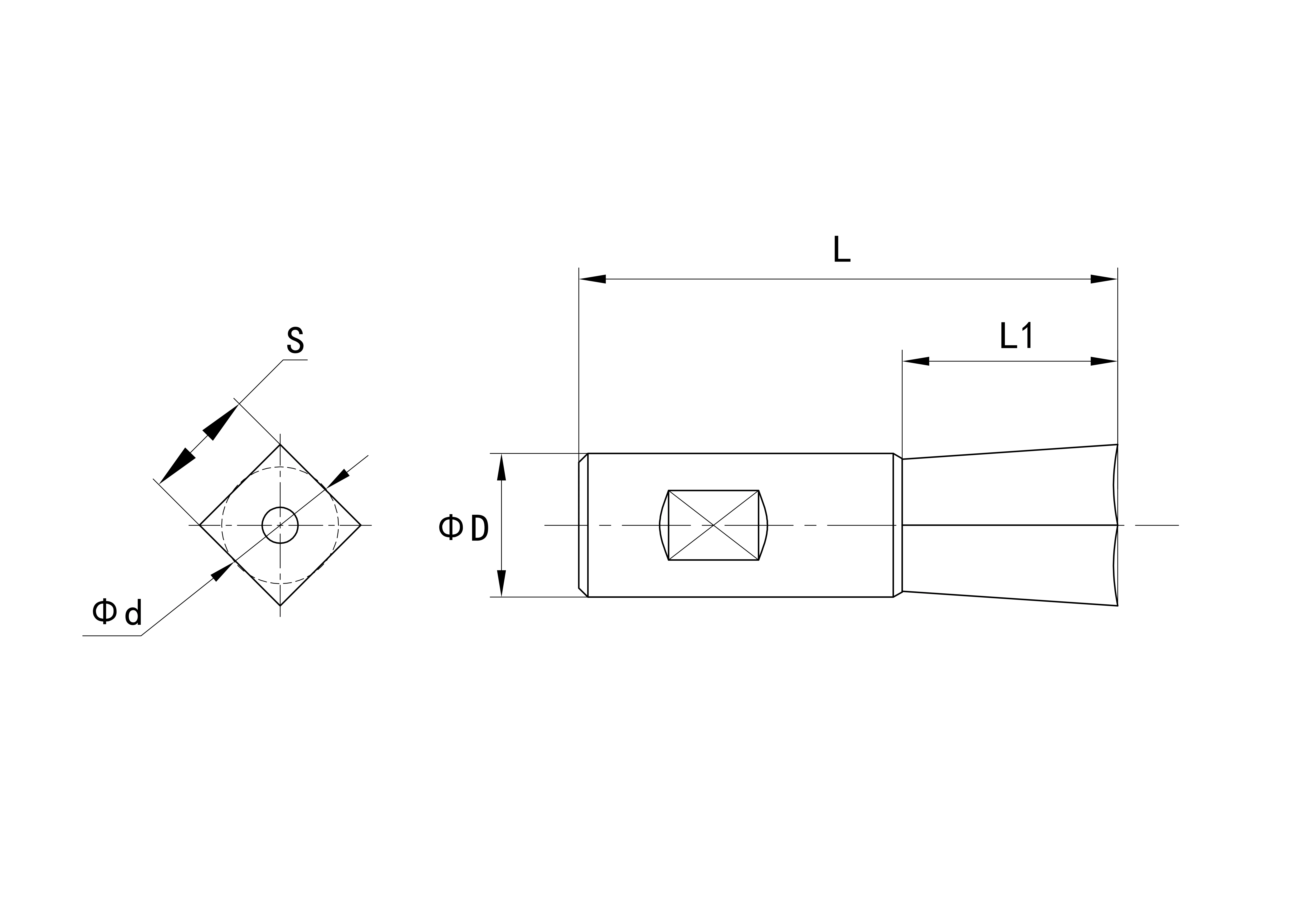 Rotating Hexagonal Punch Punch Head Square Punch Cnc Lathe Automatic ...