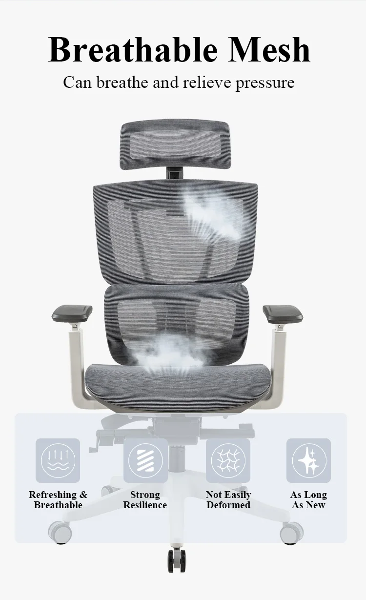 Luxury High Back Full Mesh Boss Ergonomic Executive Chair