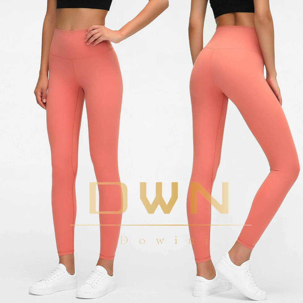 Women Lulu Buttery Soft Elastic Tight-fitting Sports Legging Sexy Peach ...