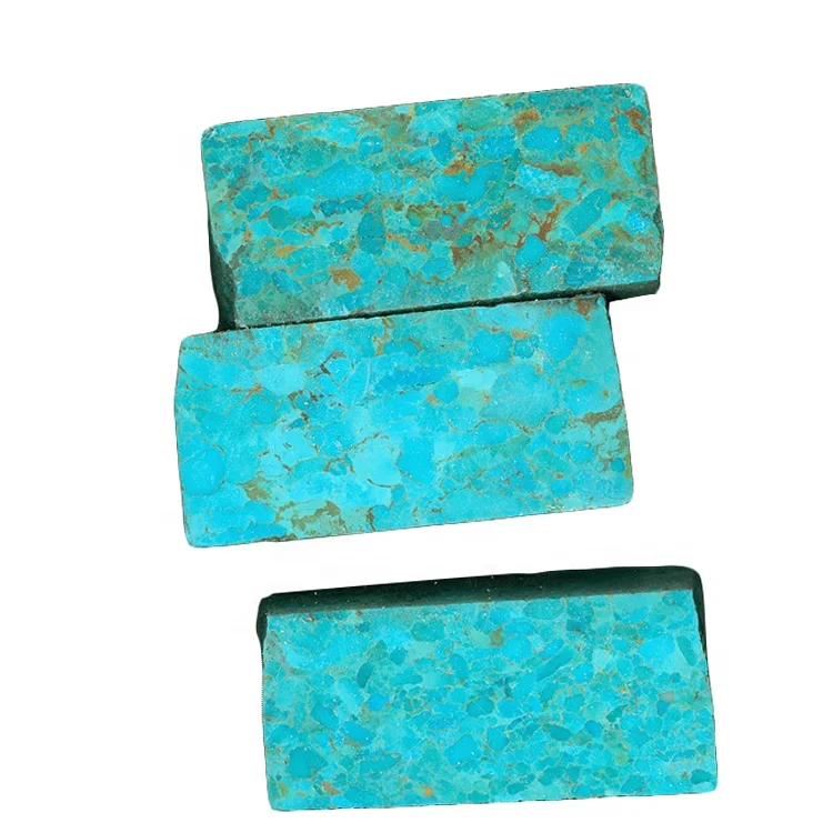 High Quality Turquoise Compressed Rough Material Factory Price Natural ...