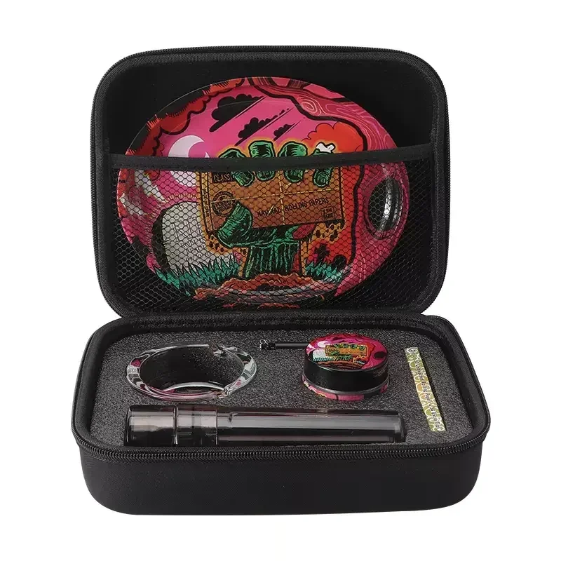 2023 Hot Selling Smoking Kits Custom Logo Rolling Tray Herb Grinder ...