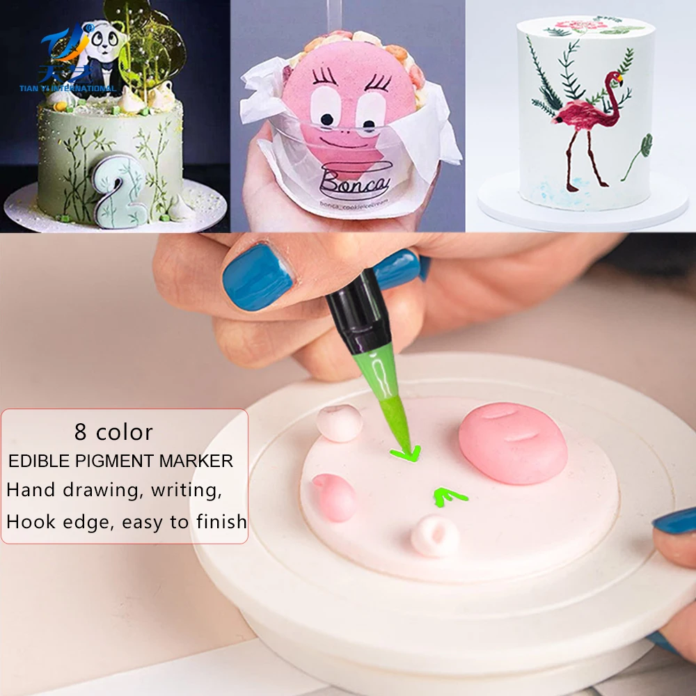 Food Grade Coloring Marker Edible Ink Writing Pen - Buy Food Coloring ...