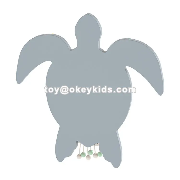 Educational Sensory Activity Toy Turtle Shaped Wooden Busy Board For ...