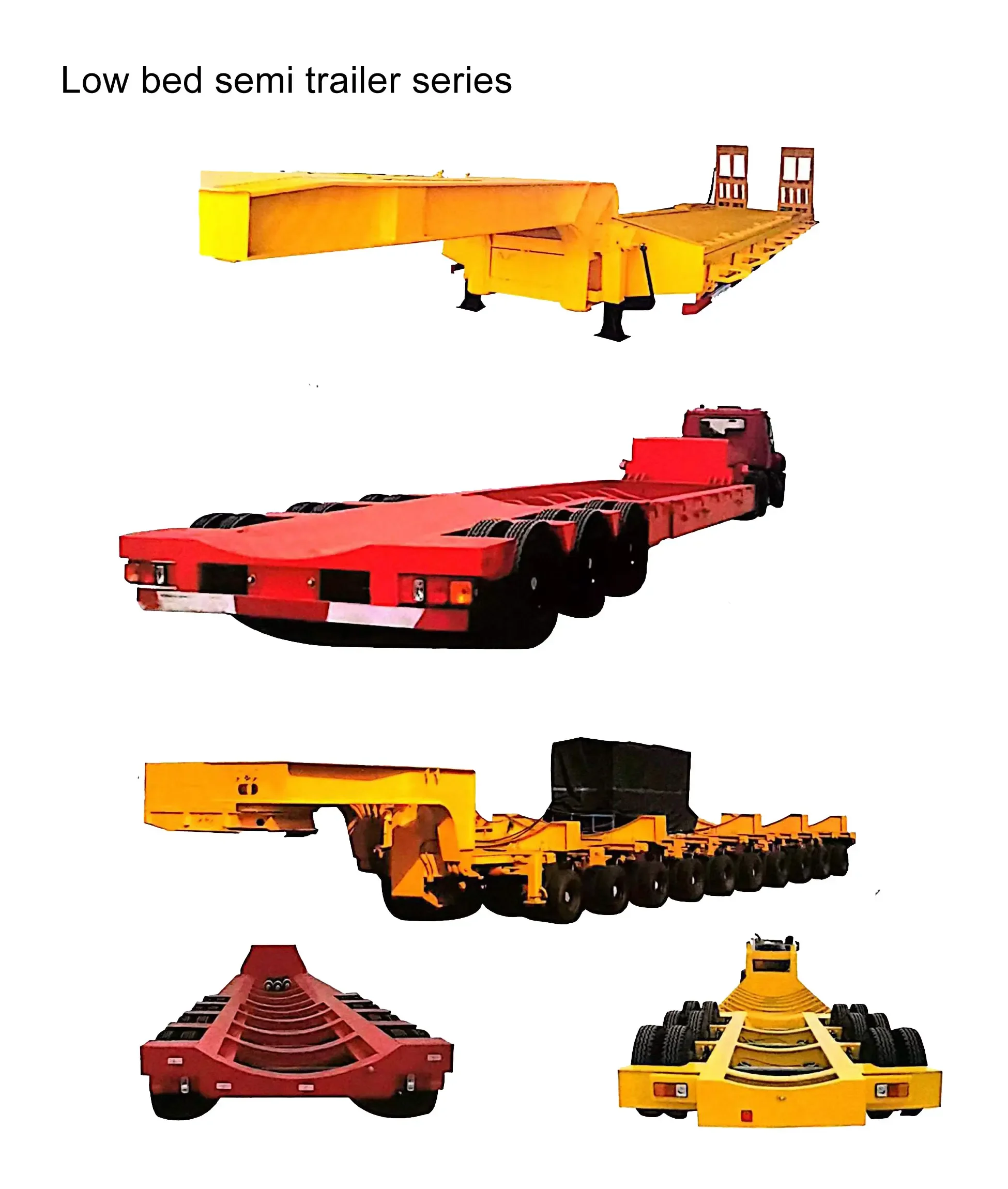 3 Axle 40ft 60ft Flatbed Trailer Bulk Cargo Container Flatbed Trailer ...