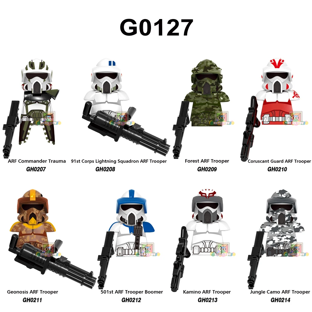 Movie Sw Space Wars 501st Kamino Cgi Geonosis Arf Clone Trooper Boomer ...